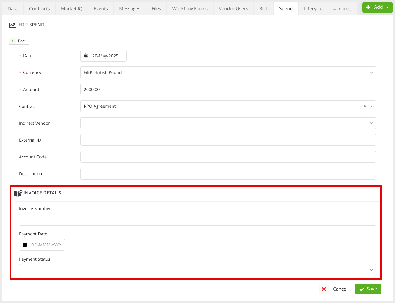 Spend Module Introduction